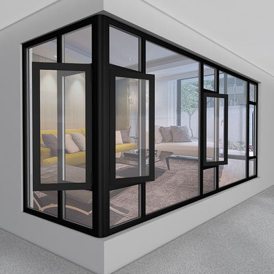 Double Inward Opening Thermal Insulated Aluminum Casement Windows