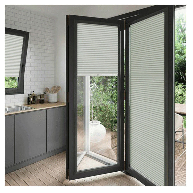 Upgrade To Triplex Glass Modern Design Bi-Fold Doors With Aluminium Alloy