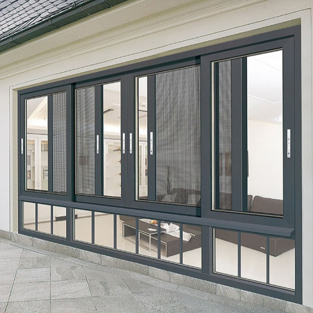 8-way Seal Air Tightness Level 8 Aluminium Sliding Windows for Product ...